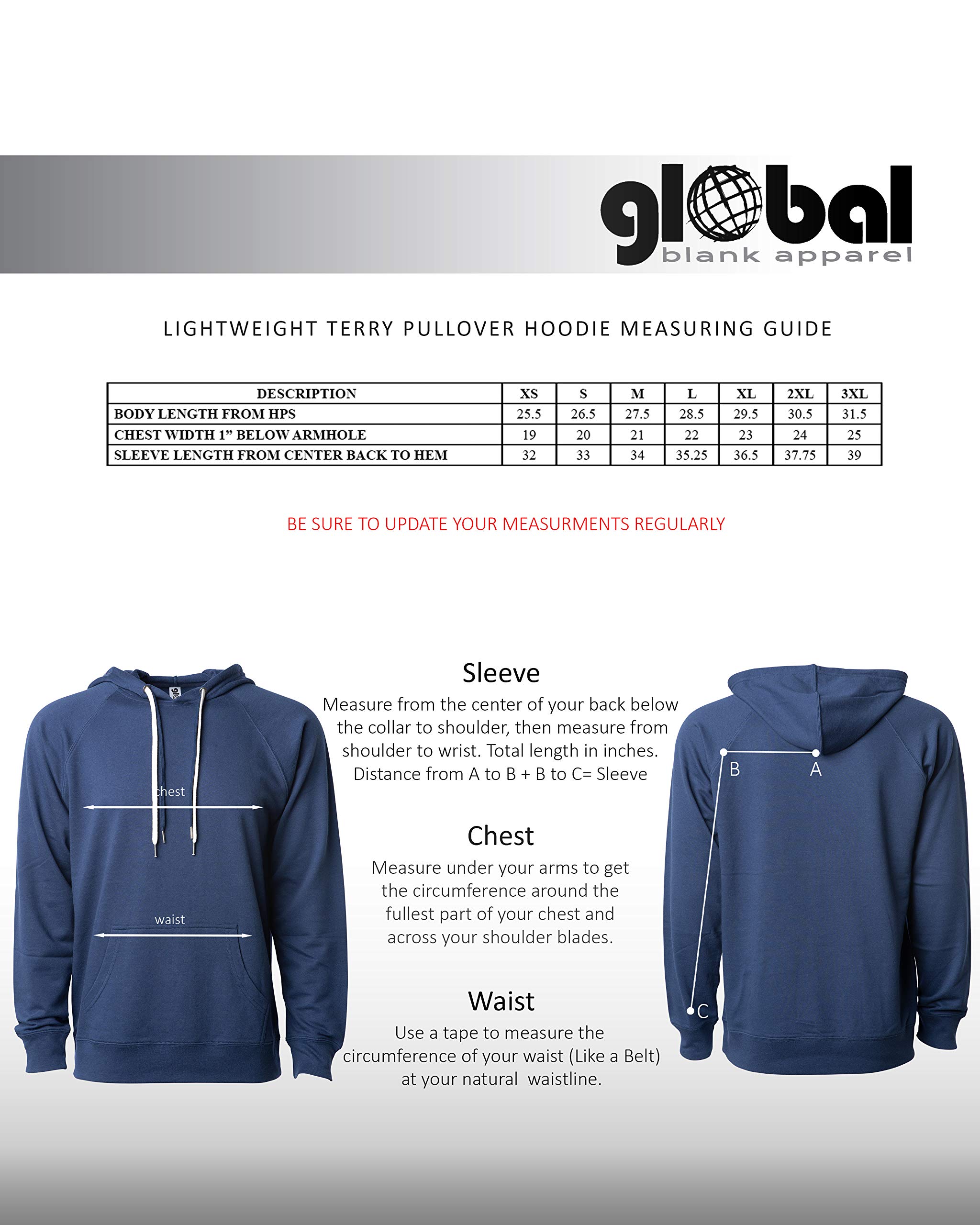 Global Blank French Terry Sweatshirts for Women, Lightweight Pullover Hoodie, Olive Green, Medium