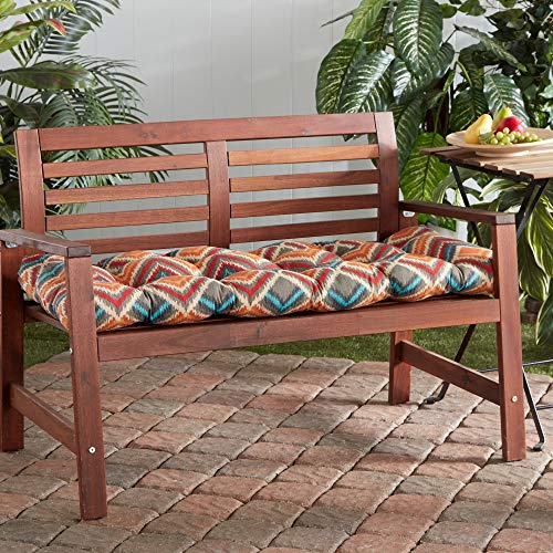 Greendale Home Fashions Outdoor 51x18-inch Bench Cushion, Set of 1, Aztec