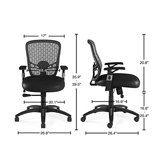 STAPLES 934100 Corvair Luxura Mesh Back Task Chair Black