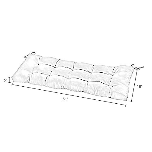 Greendale Home Fashions Outdoor 51x18-inch Bench Cushion, Set of 1, Aztec