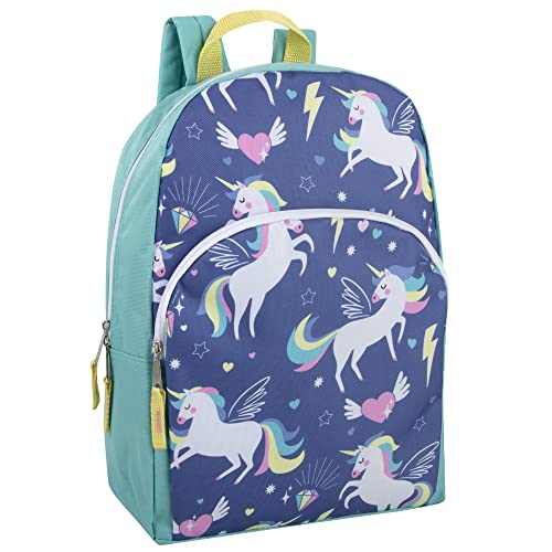 Trail maker 24 Pack Wholesale Kids Backpacks for Boys, Girls Bulk Backpacks with Fun Patterns, Adjustable Padded Straps