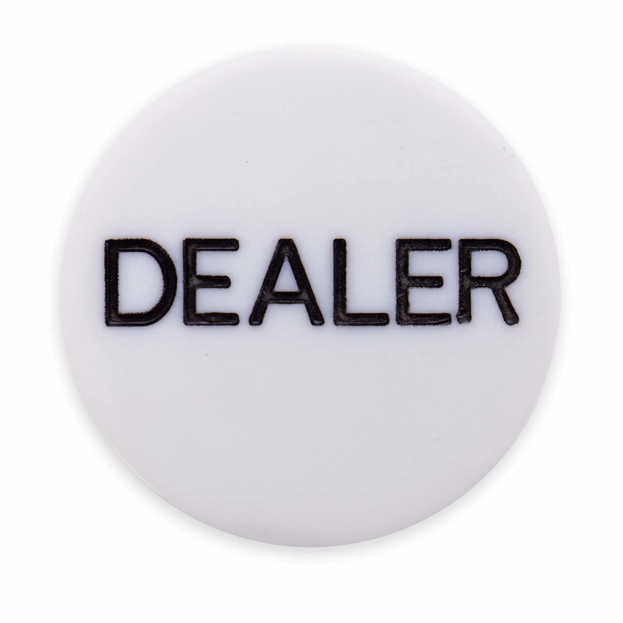 12-Pack Dealer Buttons - Poker Accessories, Casino Game Pucks, Texas Hold'em Button for Card Games, Bulk Vegas Night Playing Card Accessory