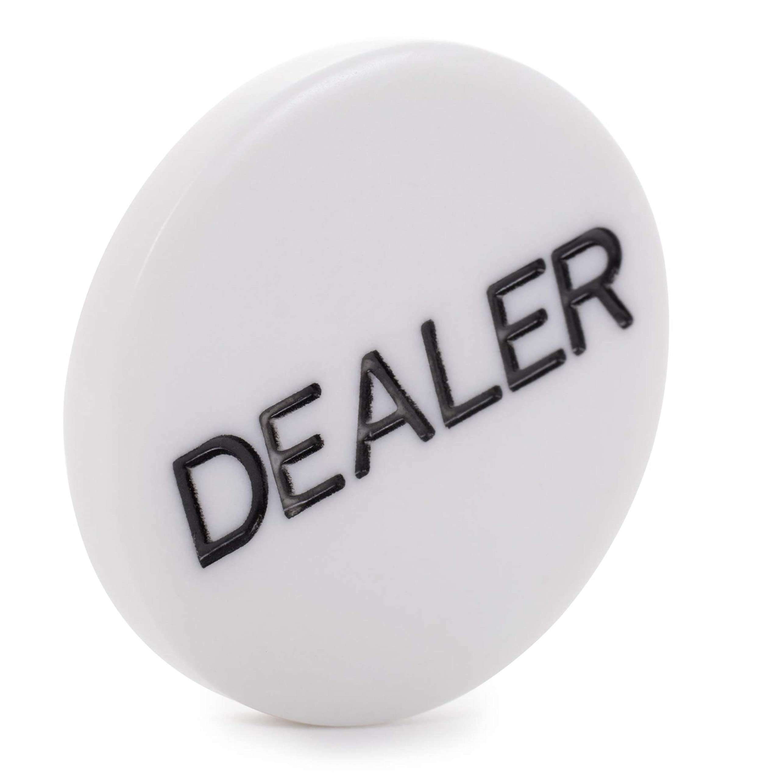 12-Pack Dealer Buttons - Poker Accessories, Casino Game Pucks, Texas Hold'em Button for Card Games, Bulk Vegas Night Playing Card Accessory
