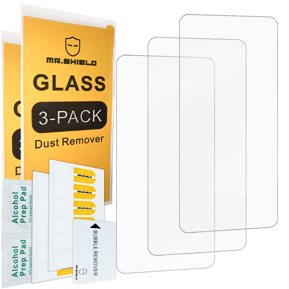 Mr.Shield [3-Pack] Designed For Huawei (P40 Lite) [Tempered Glass] [Japan Glass with 9H Hardness] Screen Protector with Lifetime Replacement
