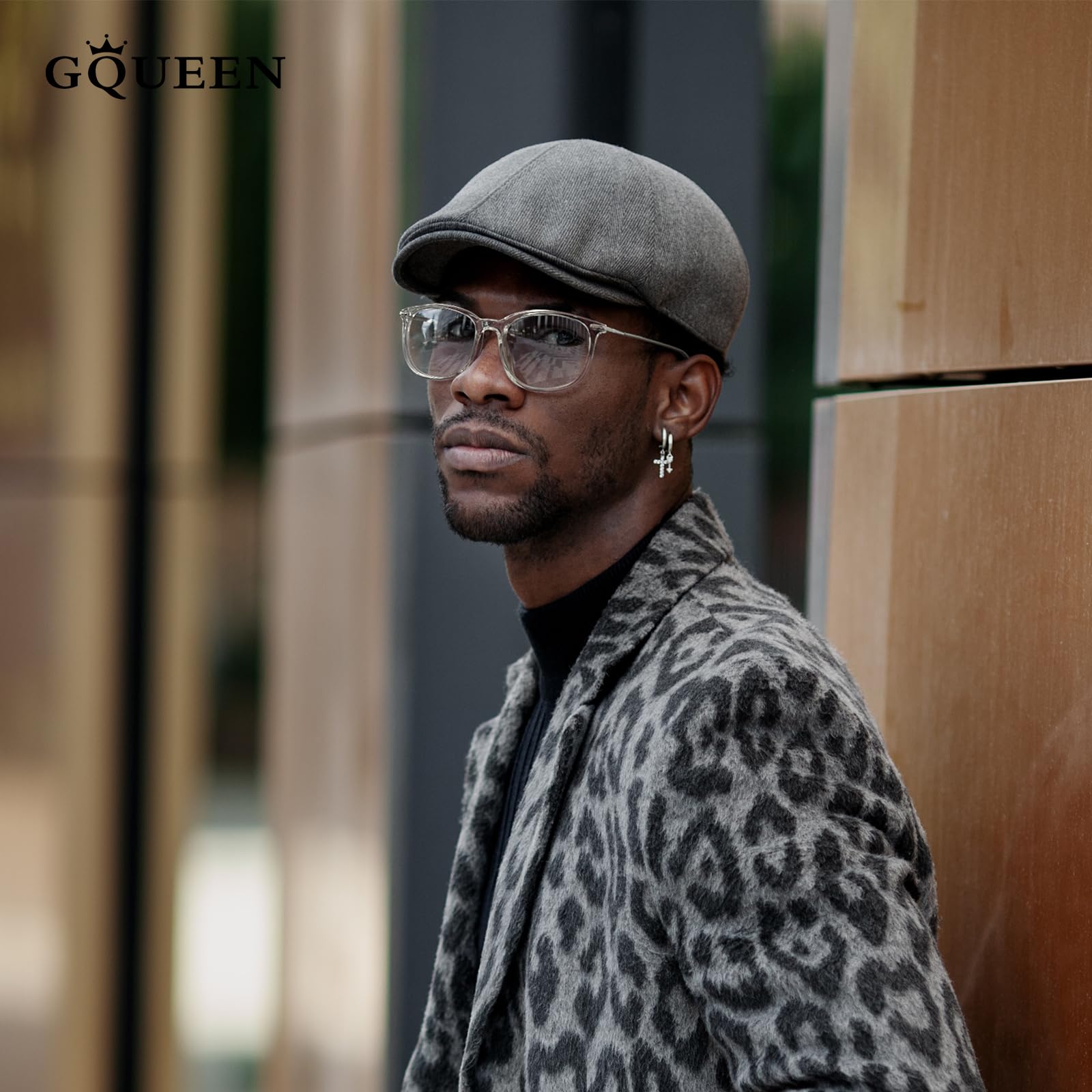 GQUEEN Fashion Fake Glasses Non Prescription Glasses Clear Lens Glasses Nerd Plain Frames Women Men, 201579