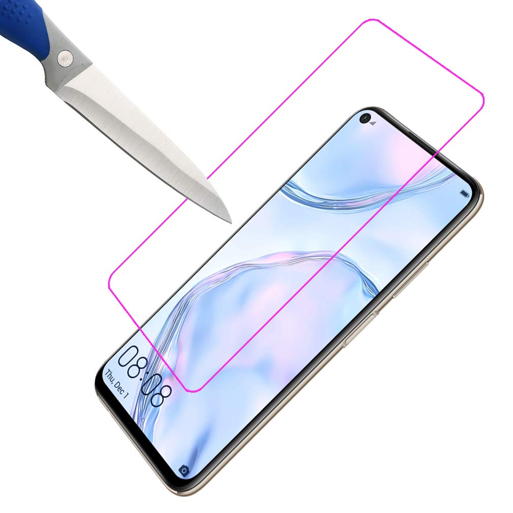 Mr.Shield [3-Pack] Designed For Huawei (P40 Lite) [Tempered Glass] [Japan Glass with 9H Hardness] Screen Protector with Lifetime Replacement