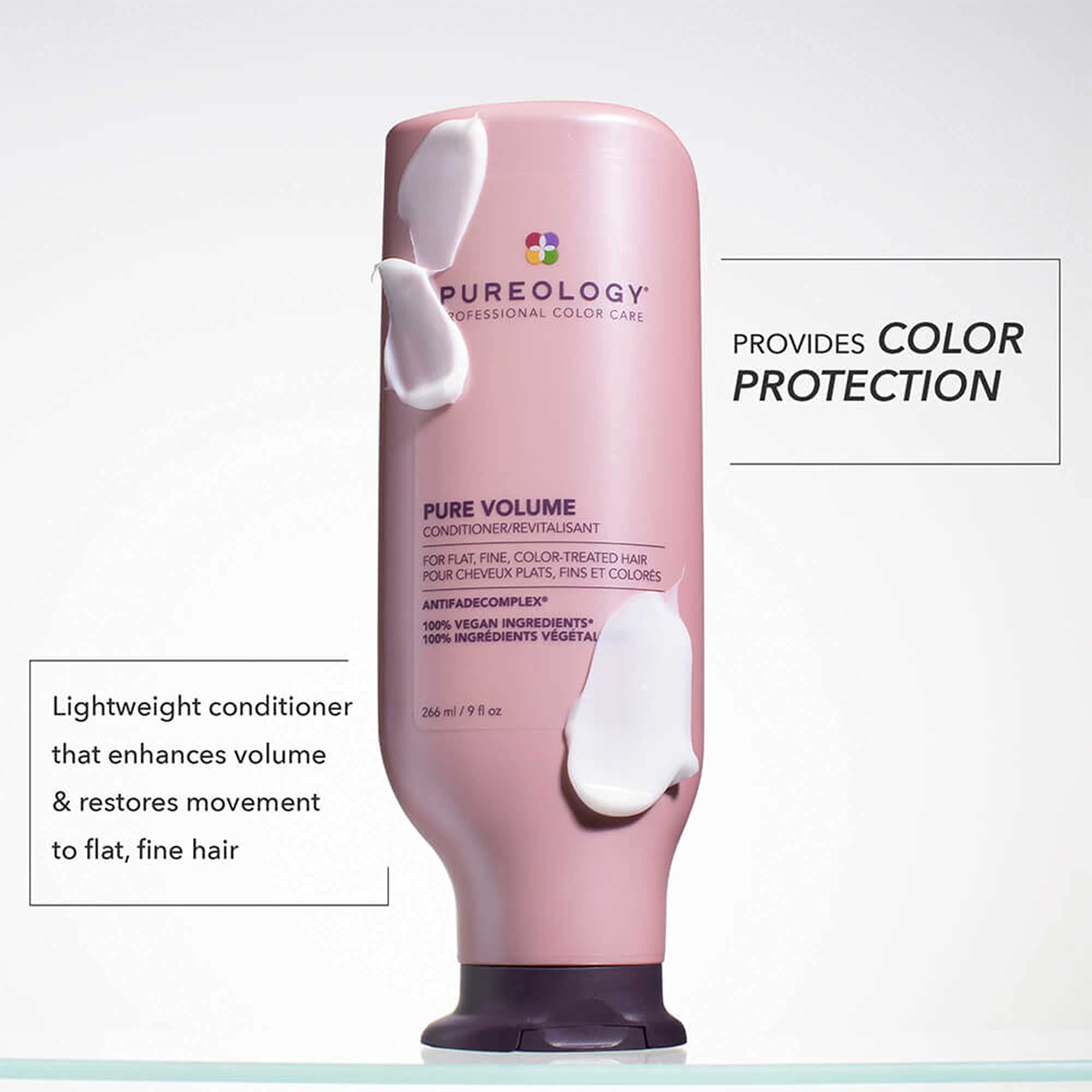 Pureology Pure Volume Conditioner | For Flat, Fine, Color-Treated Hair | Restores Volume & Movement | Sulfate-Free | Vegan | Updated Packaging | 1.7 Fl. Oz. |