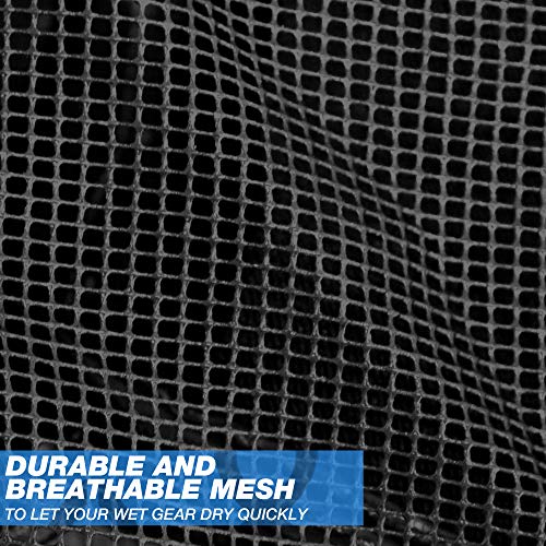 Longevity Gear Duffle Mesh Bags With Bottle Pocket, Breathable Duffel Bag for Sweaty Clothes and Equipment, Workout Bag, Gym Bag, Wrestling Bag, Swimmers, Active Athletes, | No More Stink