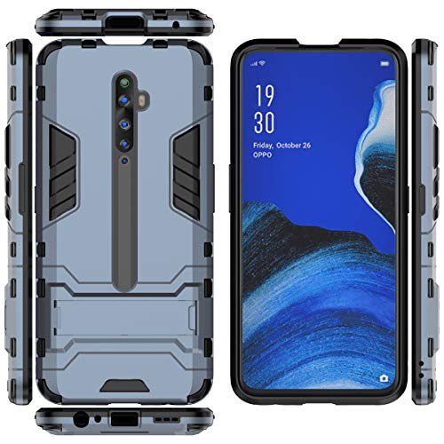 SCIMIN Hybrid Case for Oppo Reno2 Z, Shockproof Case for Oppo Reno2 Z, Dual Layer Protection Hybrid Rugged Case Hard Shell Cover with Kickstand for Oppo Reno2 Z