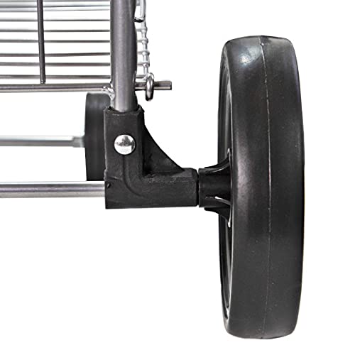 Faucet Queens 4 N Shop Cart Pop On Wheels for Quick Assembly, Silver