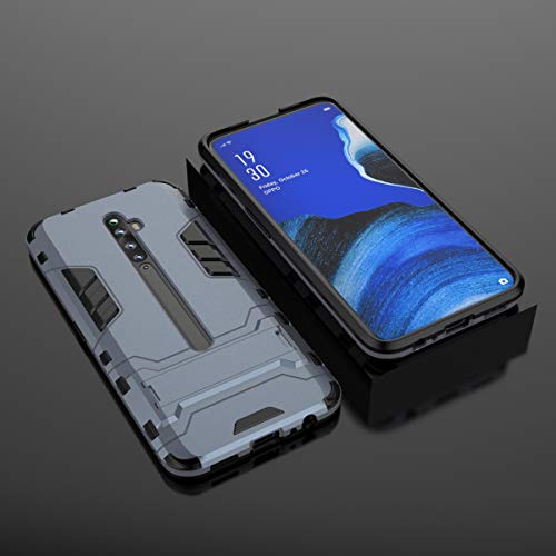 SCIMIN Hybrid Case for Oppo Reno2 Z, Shockproof Case for Oppo Reno2 Z, Dual Layer Protection Hybrid Rugged Case Hard Shell Cover with Kickstand for Oppo Reno2 Z