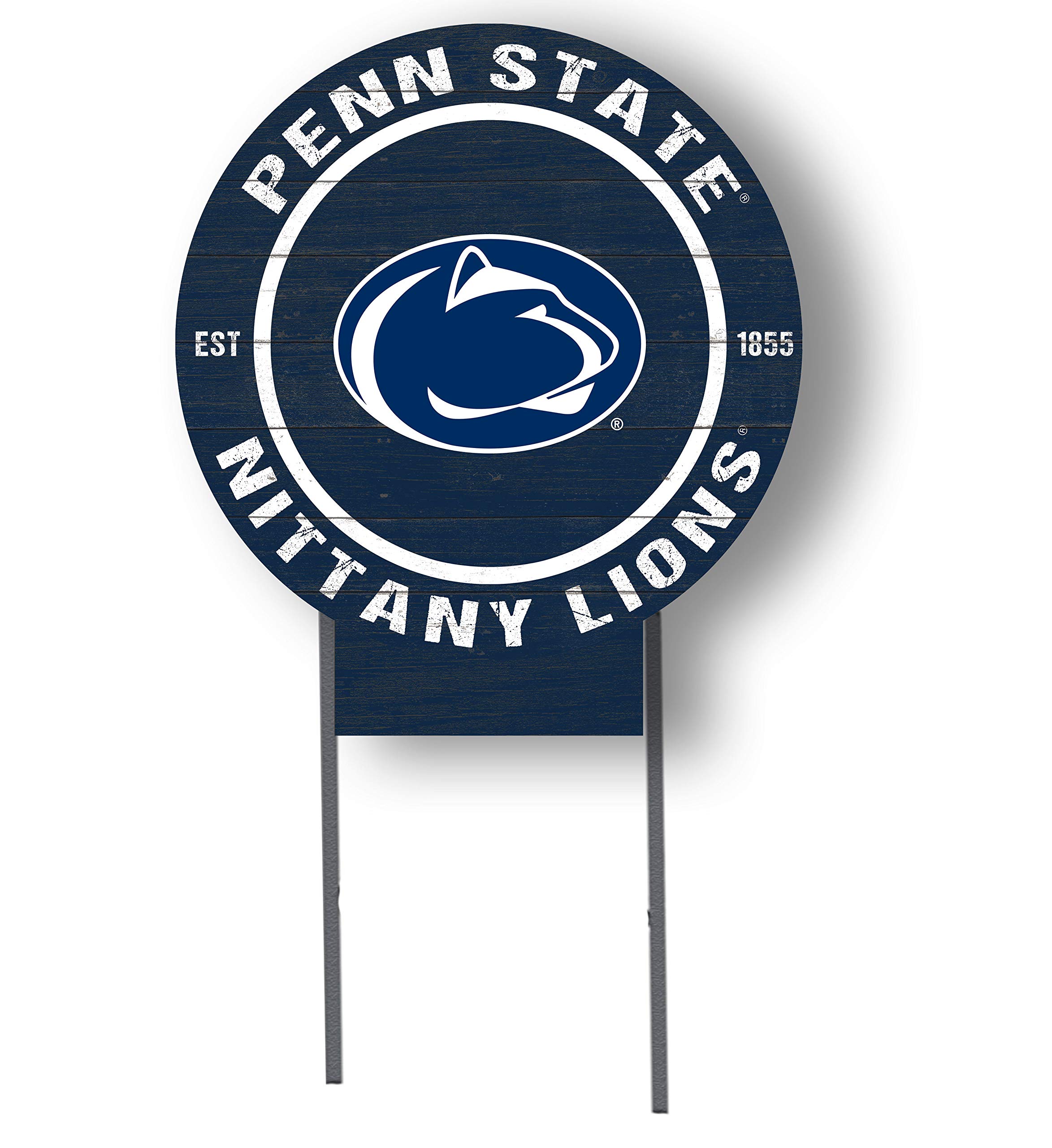 KH Sports Fan Penn State Nittany Lions 20"x20" Circle Lawn Sign, Team Color