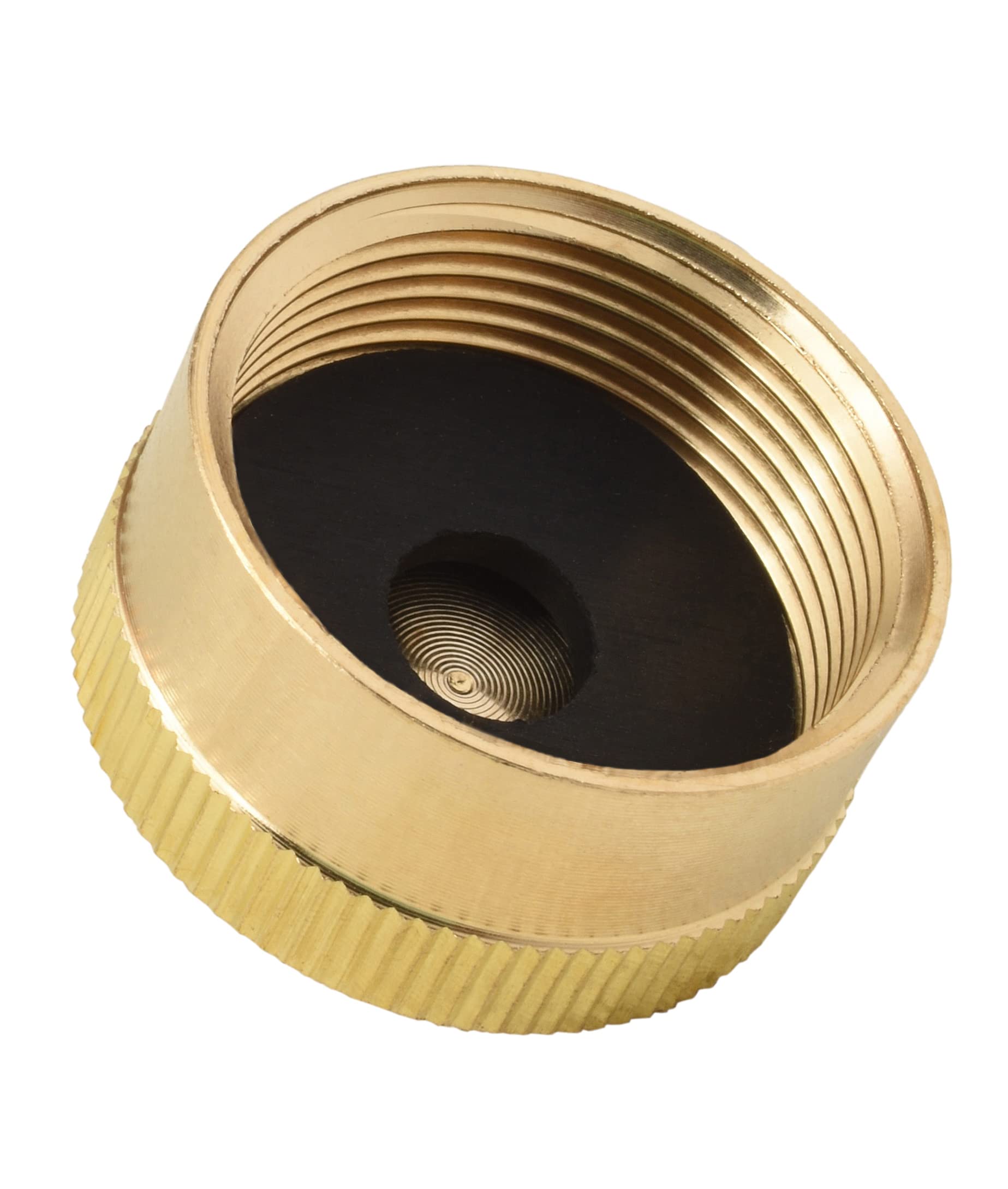 Flame King AB228 4-Pc Universal Solid Brass Caps for 1LB Propane Bottle Gas Tank Cylinders
