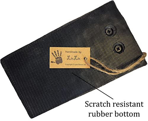 Lulu Decor, Cast Iron Fleur De Lis Door Stop, Door Stopper in Antique Black Finish, Beautiful and Useful Product (1 Piece)