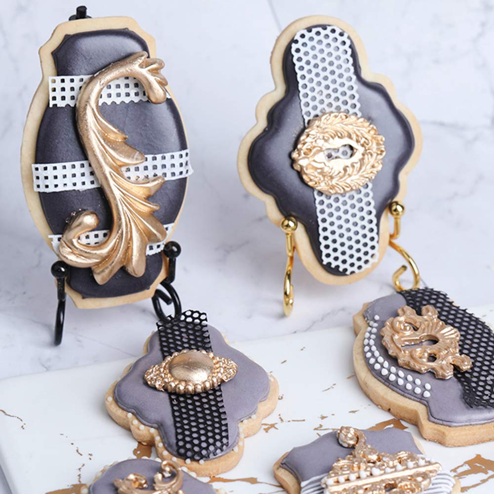 16 Pieces Frame Fondant Cutters Stainless Steel Sugar Cookie Cutters for Birthday Wedding Baby Shower Cookies Fondant Decorations