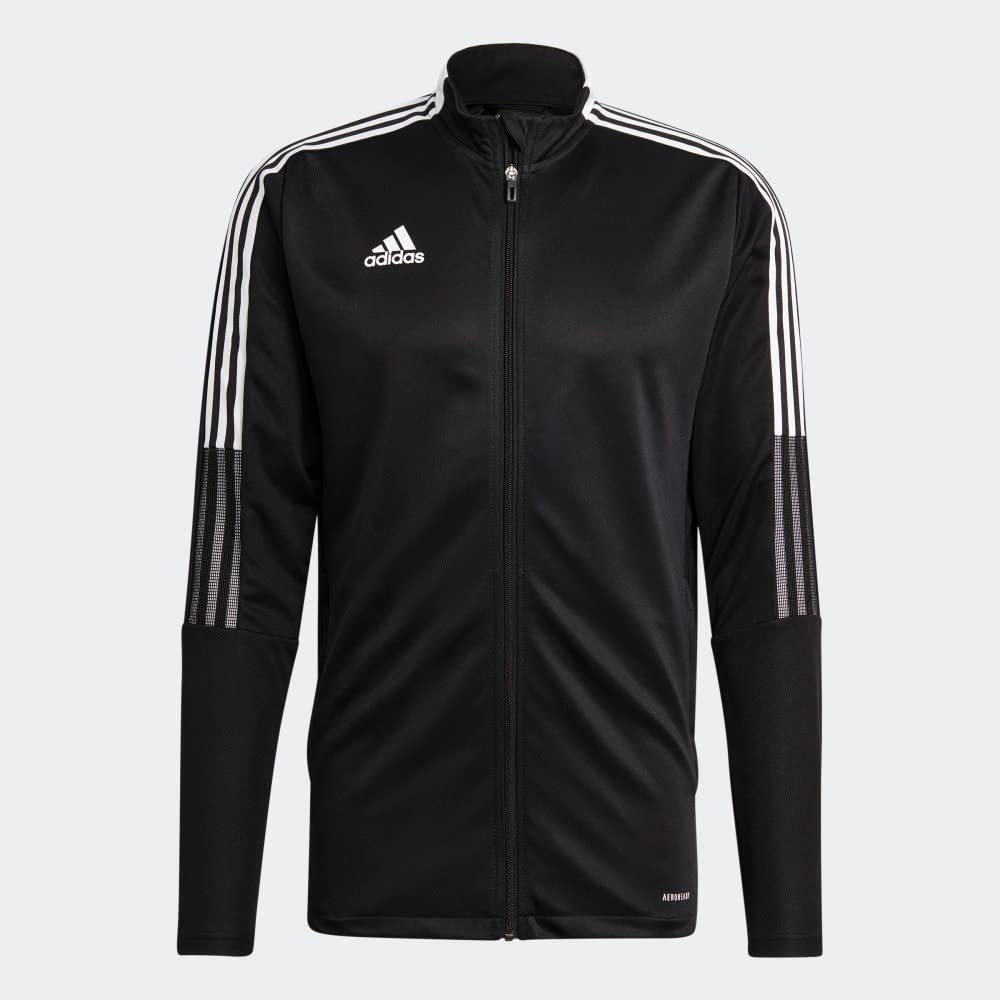 adidas Men's Tiro 21 Track Jacket, Black, Large
