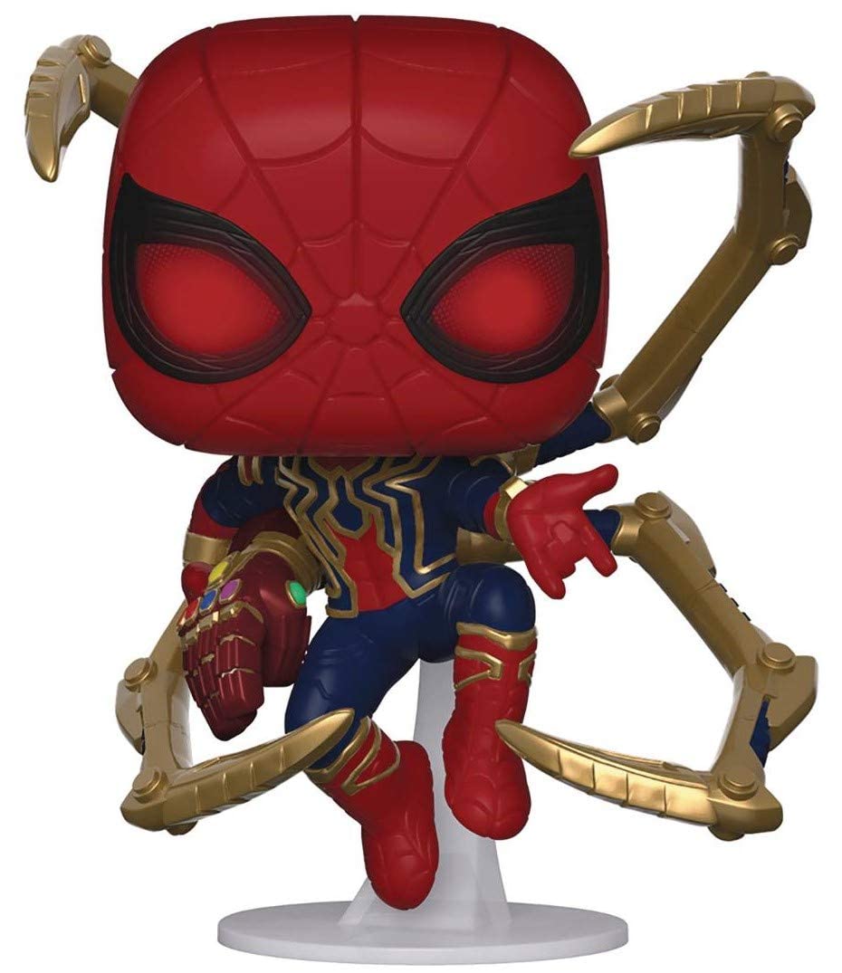 Funko POP Marvel: Avengers Endgame - Iron Spider with Nano Gauntlet Pop! Vinyl Figure (Bundled with Compatible Pop Box Protector Case), Multicolored, 3.75 inches