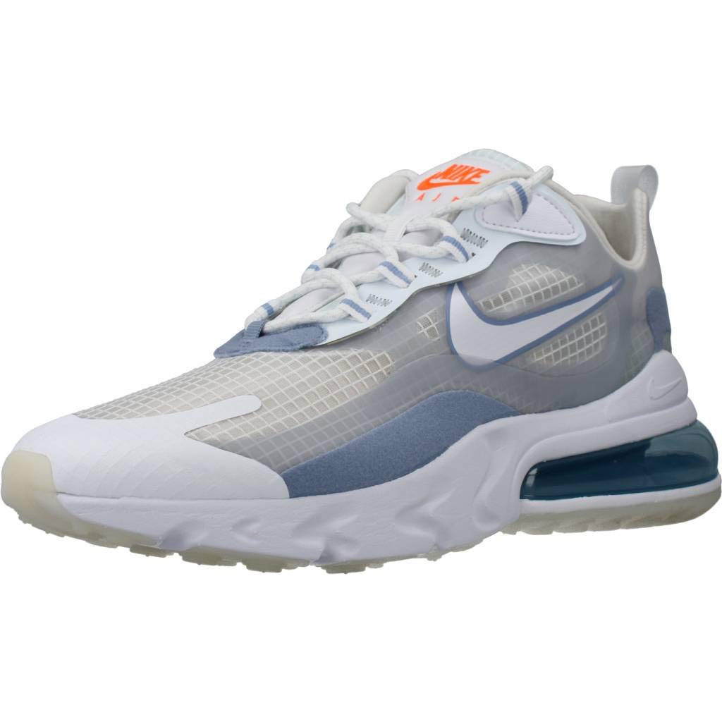 Nike Air Max 270 React Mens Running Trainers CT1265 Sneakers Shoes (UK 11 US 12 EU 46, White Pure Platinum 100)