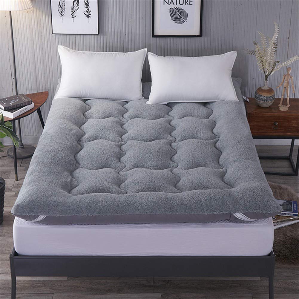 Plush Thicken Floor Mattress Non-Slip Quilting Tatami Mattress Japanese Foldable Futon Mat Single Double Mattress Topper Full Size for Adult Child etcC-100x200cm(39x79inch)