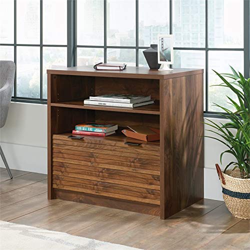 Sauder Harvey Park Engineered Wood Lateral File Storage Cabinet in Grand Walnut