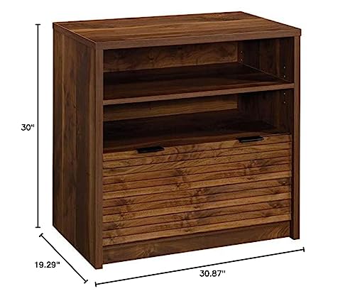 Sauder Harvey Park Engineered Wood Lateral File Storage Cabinet in Grand Walnut