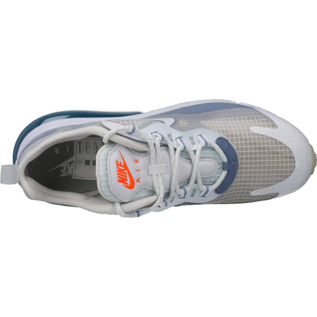 Nike Air Max 270 React Mens Running Trainers CT1265 Sneakers Shoes (UK 11 US 12 EU 46, White Pure Platinum 100)
