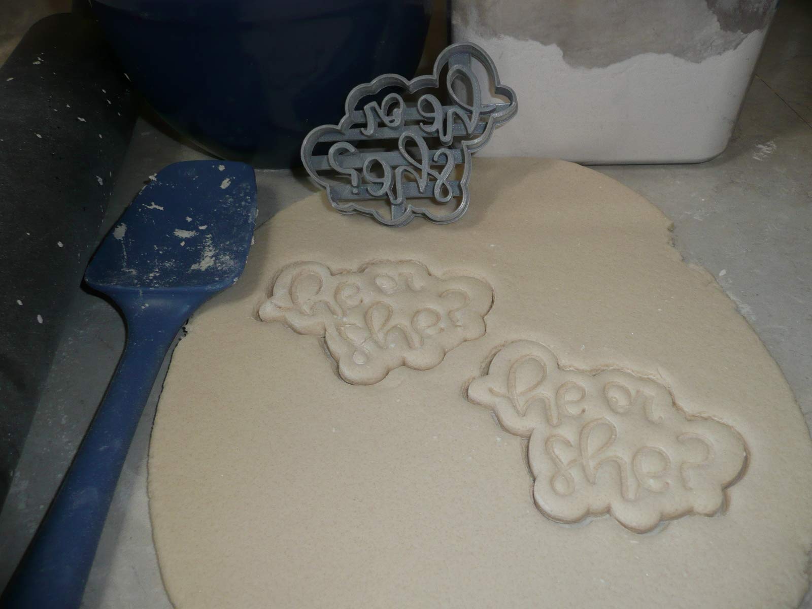 PUTTERS OR PEARLS GENDER REVEAL BABY SHOWER SET OF 3 COOKIE CUTTERS MADE IN USA PR1436