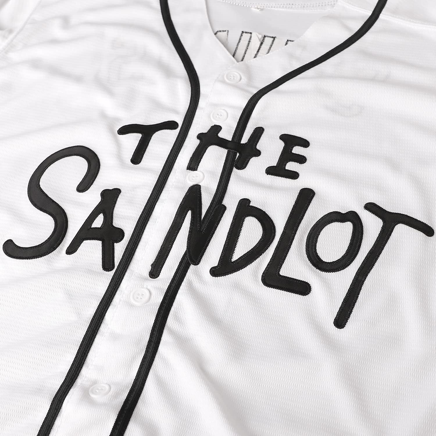 The Sandlot Benny The Jet Rodriguez Michael Squints Palledorous Alan Yeah-Yeah McClennan Bel Air 3D Print Baseball Jersey (X-Large, 11-White)
