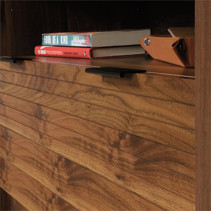 Sauder Harvey Park Engineered Wood Lateral File Storage Cabinet in Grand Walnut