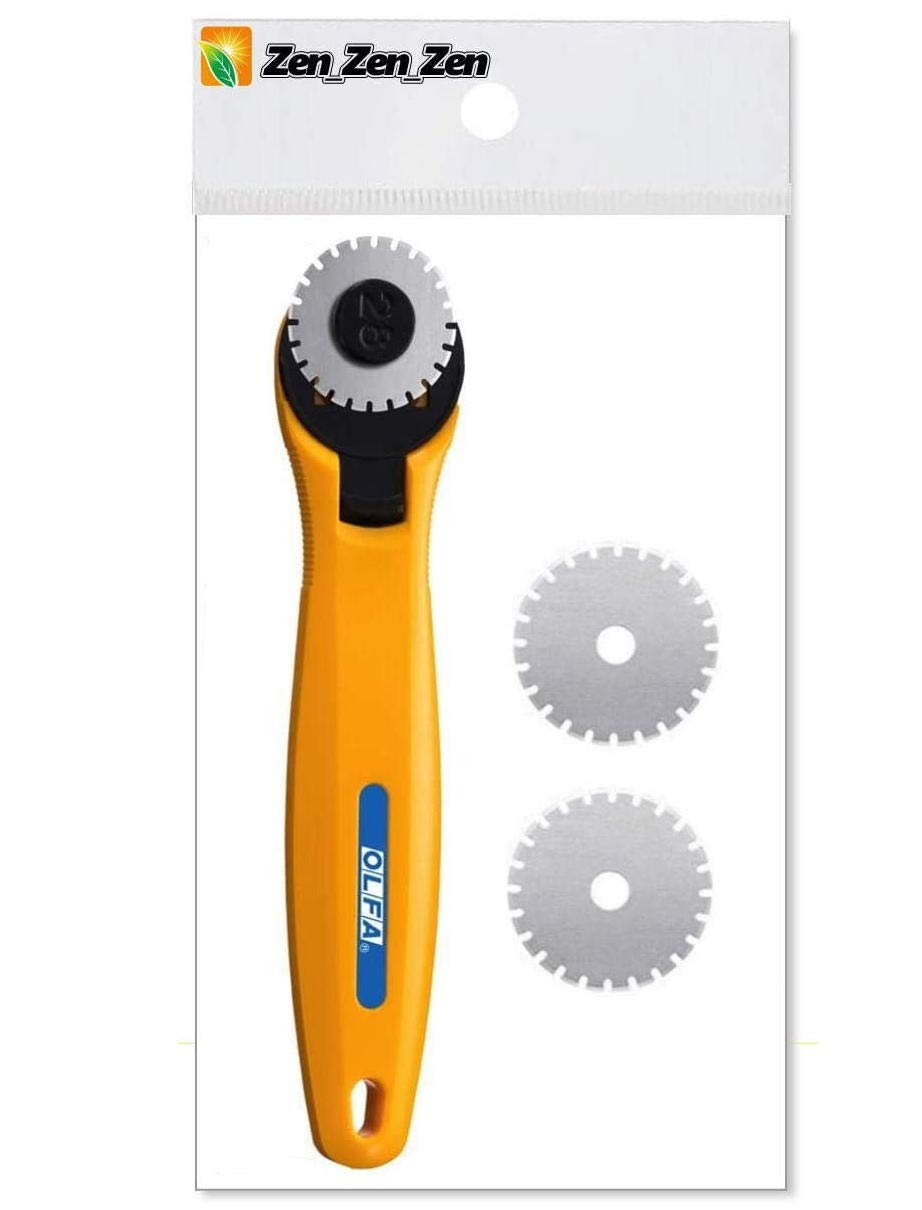 OLFA Perforation Cutter 28 235B / Replacement Blade(28mm) 2 Blades XB194 (with Our Shop Original Description of Goods)[ Zen_Zen_Zen Original Package]