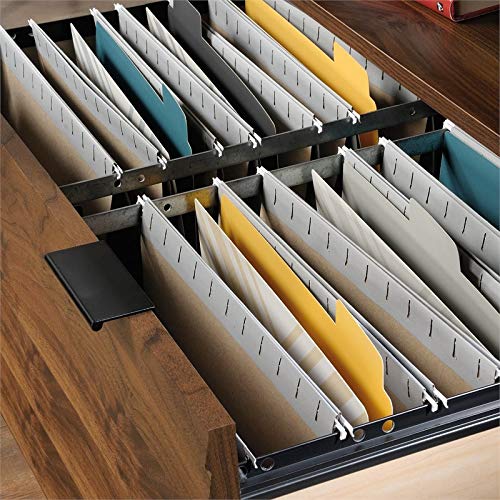 Sauder Harvey Park Engineered Wood Lateral File Storage Cabinet in Grand Walnut