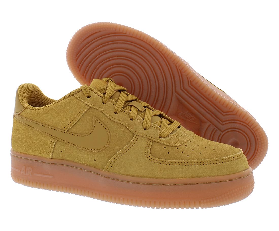 Nike Youth Air Force 1 Low LV8 GS BQ5485 700 Wheat - Size 6Y