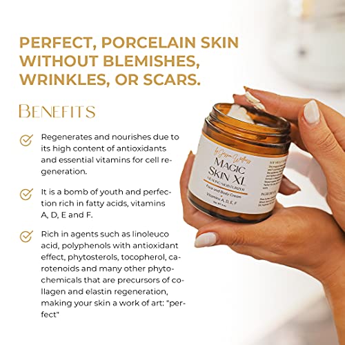 JESSICA WELLNESS β Magic Skin Moisturizer Cream for Sensitive Skin, Dry Skin and Other Skin Types, Face and Body Skin Moisturizer for All Ages (2 oz)