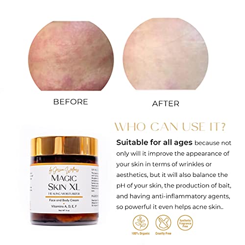 JESSICA WELLNESS β Magic Skin Moisturizer Cream for Sensitive Skin, Dry Skin and Other Skin Types, Face and Body Skin Moisturizer for All Ages (2 oz)