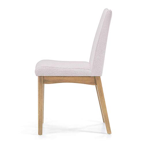 Christopher Knight Home Ignativs Fabric Dining Chair (Set of 2), Light Beige and Oak