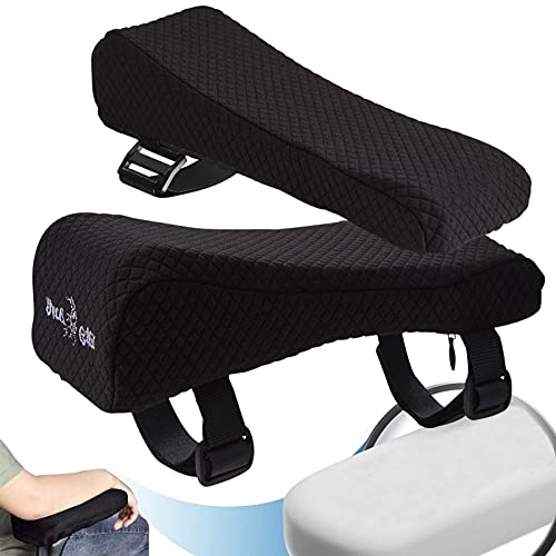 Big Ant Chair Armrest Pads,2 Pack Memory Foam Arm Rest Office Chair Armrest Pads Comfy Gaming Chair Arm Rest Covers for Elbows and Forearms Pressure Relief(Set of 2)
