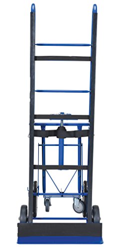 Vestil APPL-1200-66 Steel Appliance Cart with Ratchet, Swivel Rubber Wheels, 1,200 lb. Load Capacity, 66-3/4" Height x 24" Width X 17" Depth
