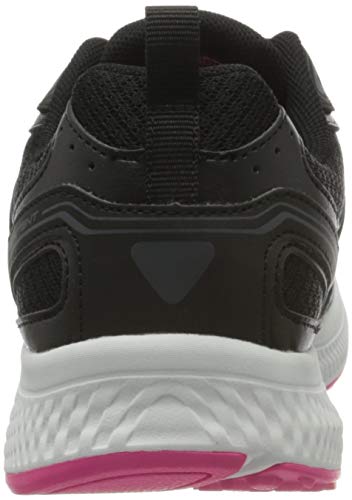Skechers womens Sneaker, Black/Pink, 9 Wide US