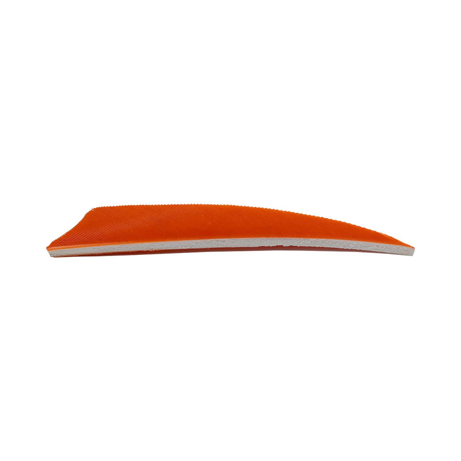 M.SJUMPPER ARCHERY Arrows 3 Inch Real Feathers Fletching with Shield Cut for DIY Hunting Shooting Shafts (36 Pack) (Orange)
