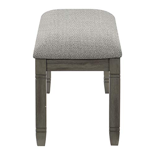 Lexicon Cailloux 48" Dining Bench, Antique Gray