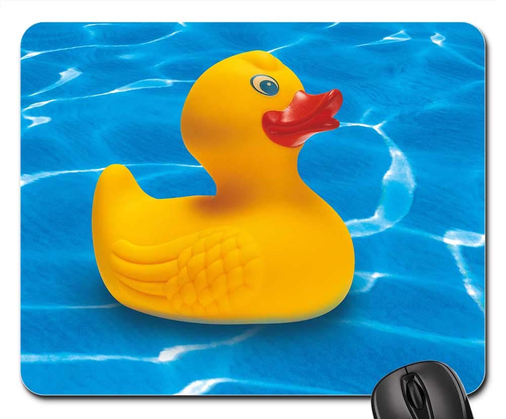 Yuatuwaw Mouse Pad - Rubber Duck Squeak Duck Yellow Toys Toy Duck