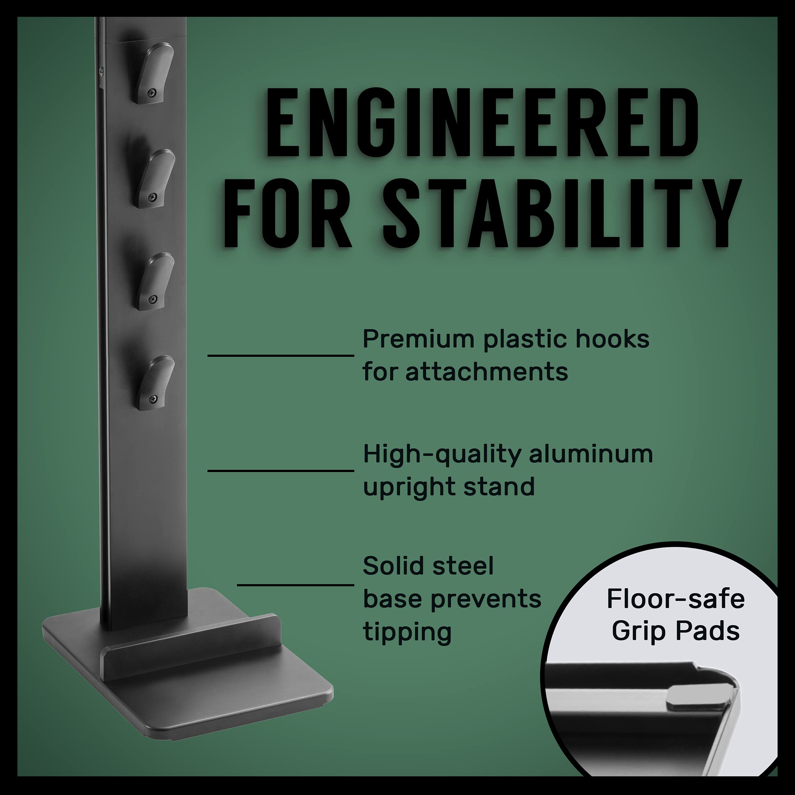 TechOrbits Docking Station Organizer - Vacuum Stand and Attachment Holder, Compatible with Cordless Dyson Vacuum Cleaner V12, V11, V10, V8 and V7 Models & Accessories