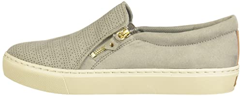 Dr. Scholl's Shoes Womens No Chill Platform Slip On Fashion Sneaker,Soft Grey Microfiber,10
