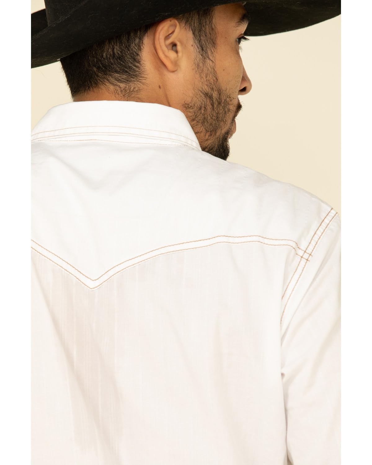 Wrangler mens Retro Two Pocket Long Sleeve Snap Shirt, White, Large US