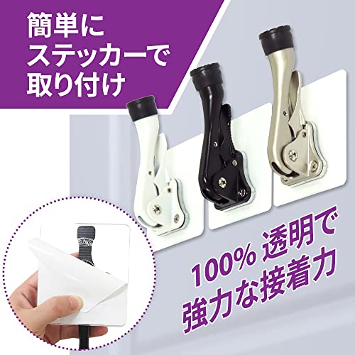 No Drilling Kickdown Door Stopper with Adhesive Bracket Stickers, Available for All Doors , Heavy Door Stoppers, Door Holder, Door Stops for Bottom of Door by HASHI (4inch-White)