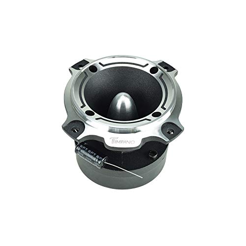 Timpano TPT-ST4 Chrome 3.5 Inch Super Tweeter, 4 Ohm, 500 Watts Peak, 105 dB Bullet, 1 in Voice Coil, Pro Car Sound System Bullet Tweeters (Pair)