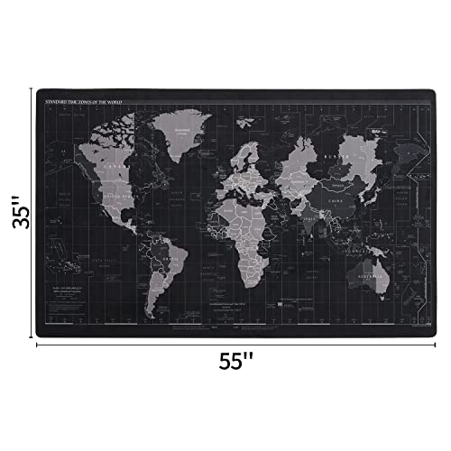 Office Chair Mat for Hardwood & Tile Floor, Desk Chair Mat,55"x35" Computer Rolling Chair Mat,, Splat Mat for Under High Chair ,Large Anti-Slip Floor Protector for Home Ofiice