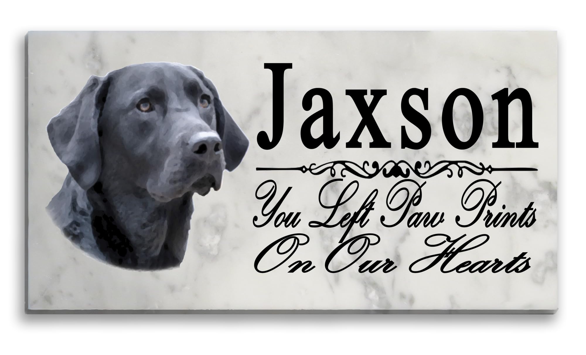 Black Lab Memorial Stone Personalized Black Labrador Dog Plaque Sign Garden Marker Outdoor Grave Headstone Plaque