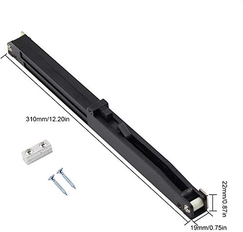 ZEKOO Sliding Barn Door Hardware Soft Close Mechanism, Sliding Barn Door Hardware of Spring Buffer Damper, Fit for Single Door or Double Door Close or Open (2 Sets)