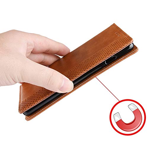 Phone Cover Case For Oppo Reno2 F/ Reno2 Z Magnetic Buckle Retro Crazy Horse Texture Horizontal Flip Leather Case with Holder & Card Slots & Photo Frame(Black) Protective Shell ( Color : Black )